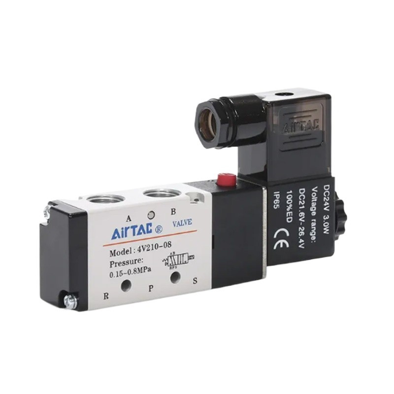 Original AIRTAC ADEC solenoid valve pneumatic two-position five-way 4V210-08B-DC24V single-head ...