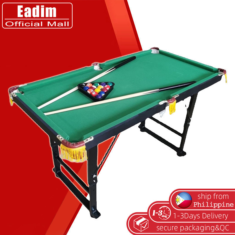 Pool table 120*63 CM Mini billiard Table for Kids adjustable metal legs ...