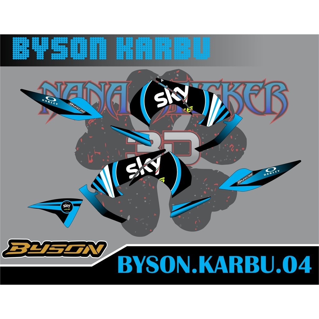 Byson KARBU Striping - BYSON KARBU Stickers List of Motorcycle ...