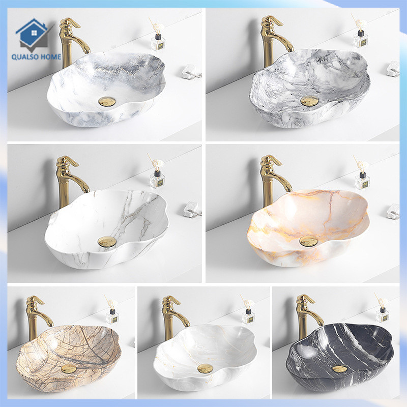 Ceramic Laundry Basin Wash Basin Table Basin Balcony Bathroom Home Art ...