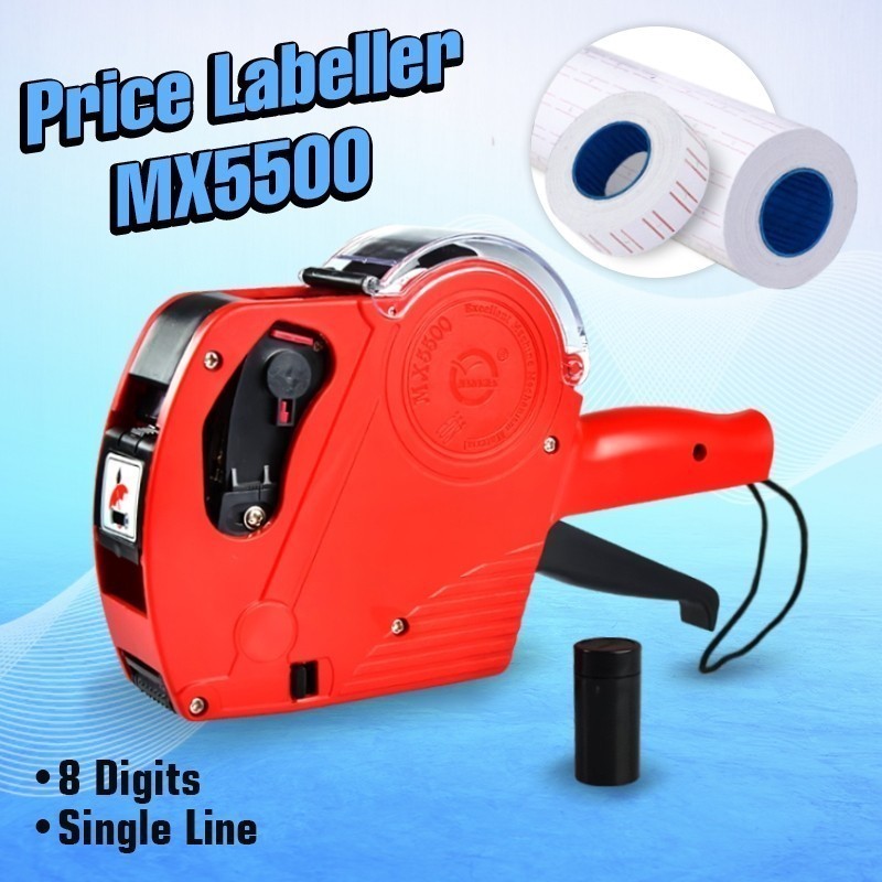 Price Tag Gun MX-5500 8-Digit Price Tagger Price Tag Labeller Price Tag ...