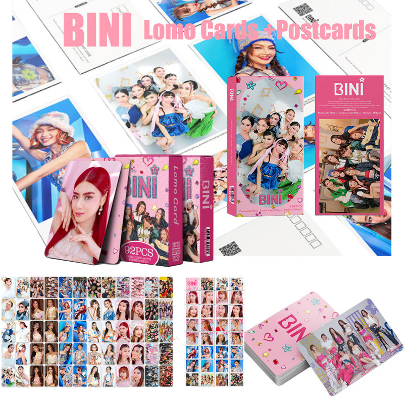 New Lomo Cards BINI 2024 PostCard Sticke Photocard Bini Photocards ...