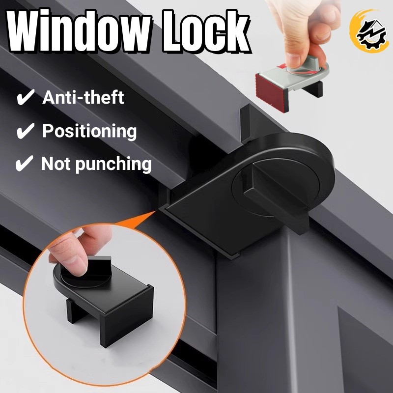 Sliding Window Anti-theft Lock Sash Stopper Not punching Child Safety ...