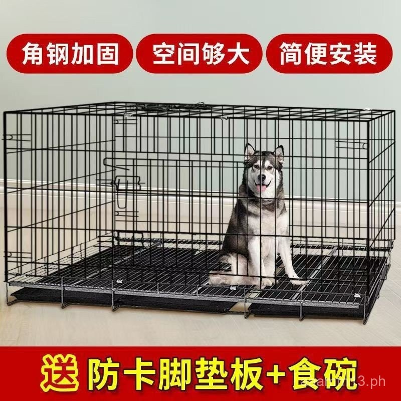 Dog Cage Reinforced Angle Steel Large Medium Dog Cage Home Use No ...