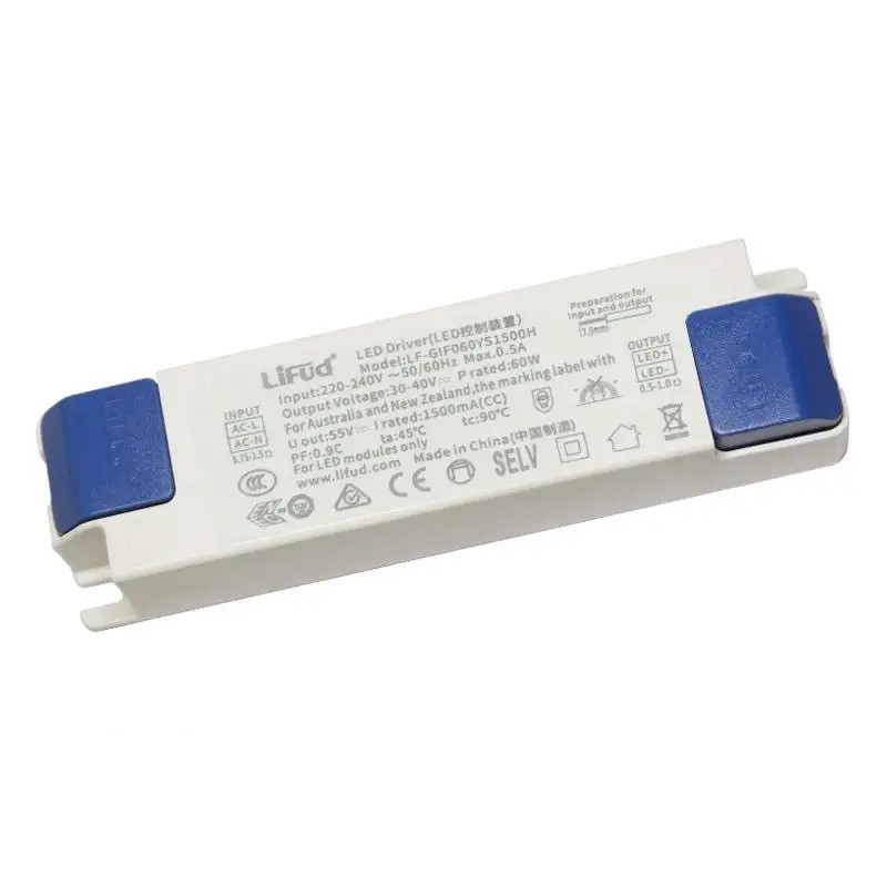 Lifud 60W No flicker LED Driver Power Supply 1500mA DC 30-40V 60W AC220 ...