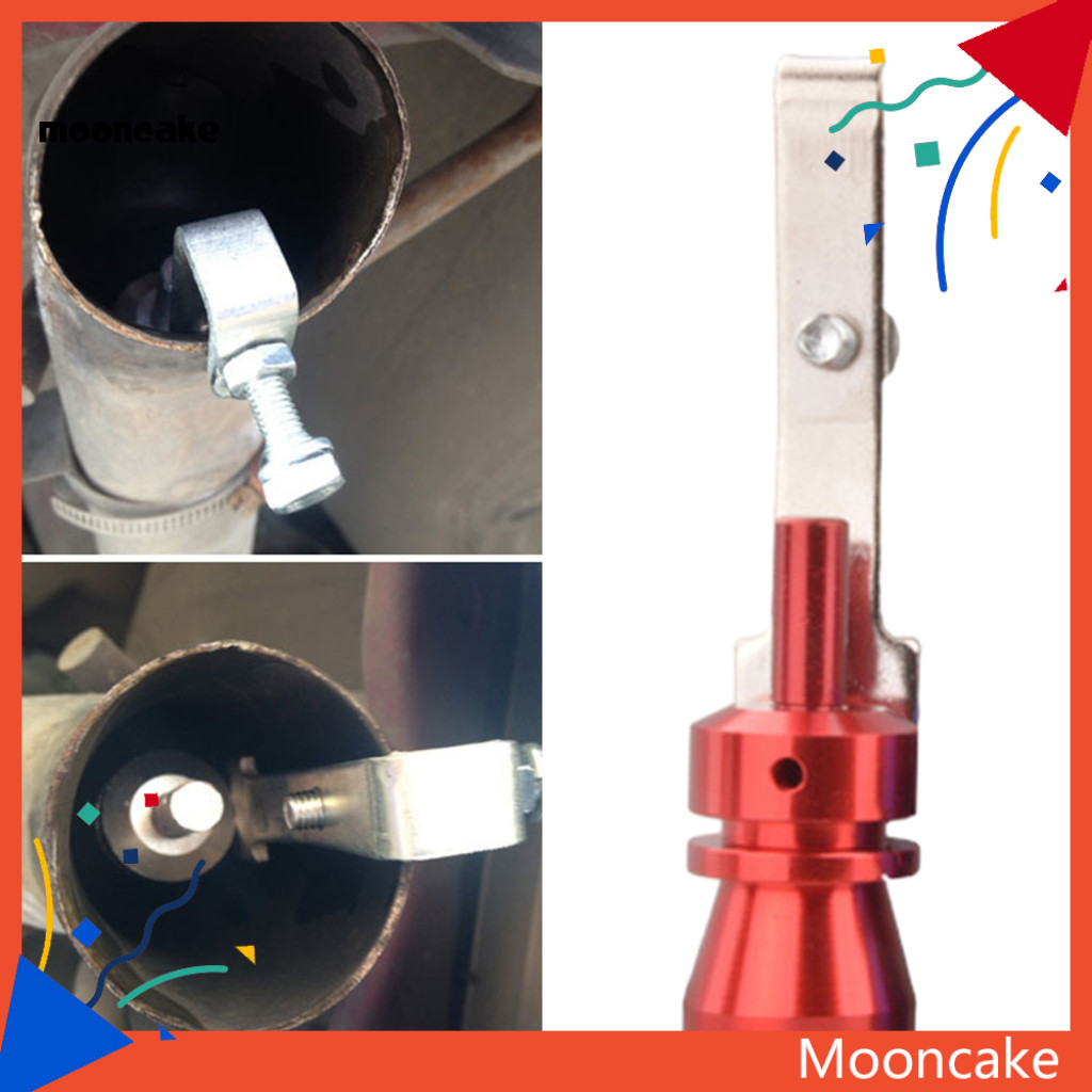 mooncake| Modified Exhaust Pipe Sender Universal Fit Car Turbo Whistle ...