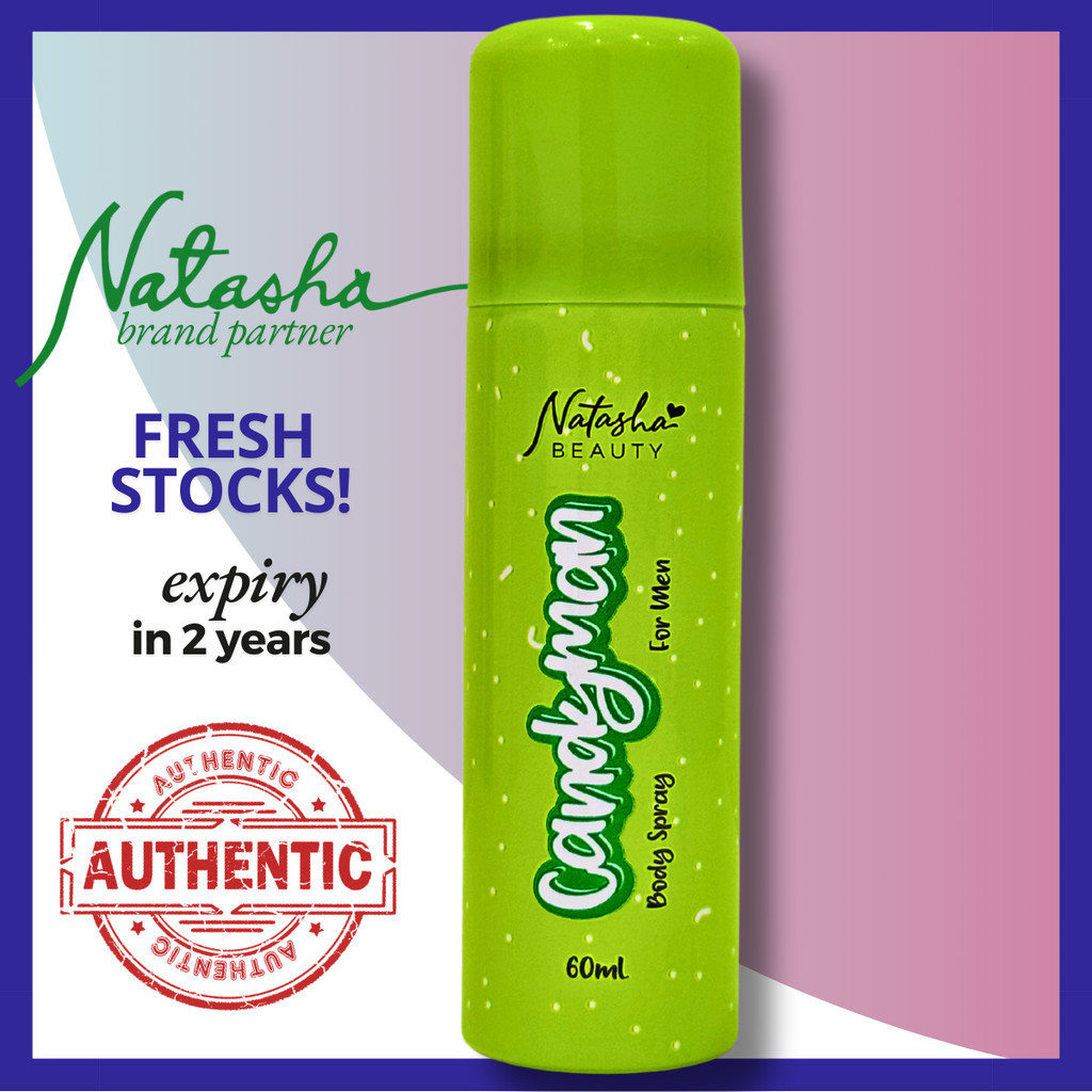 Natasha Beauty Body Spray For Men Candyman 60ml by Natasha | Shopee ...
