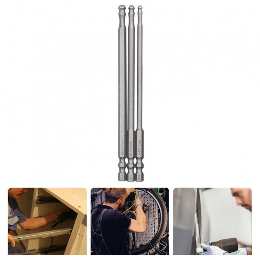 Long Reach Ball End Hex Bit with Magnetic Tip Optimize Work Performance ...