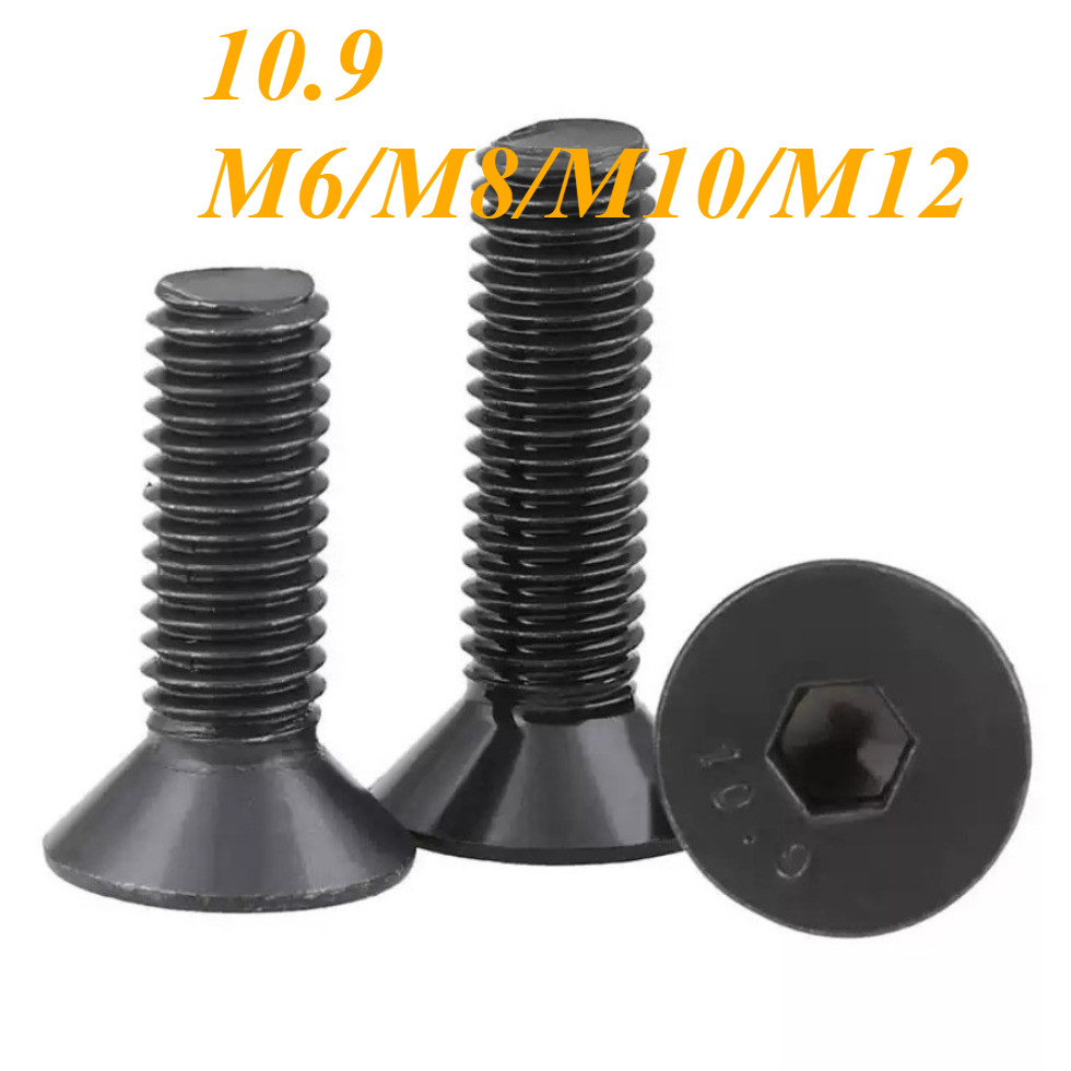 10.9 Grade High-Strength Countersunk Head Hexagon Socket Screw Black ...