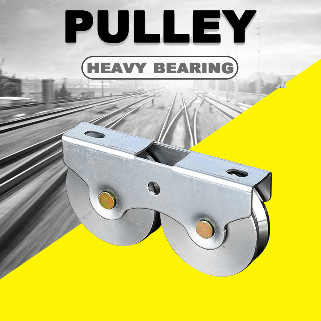 Stainless Steel Pulley Heavy Duty V Groove Sliding gate double roller ...