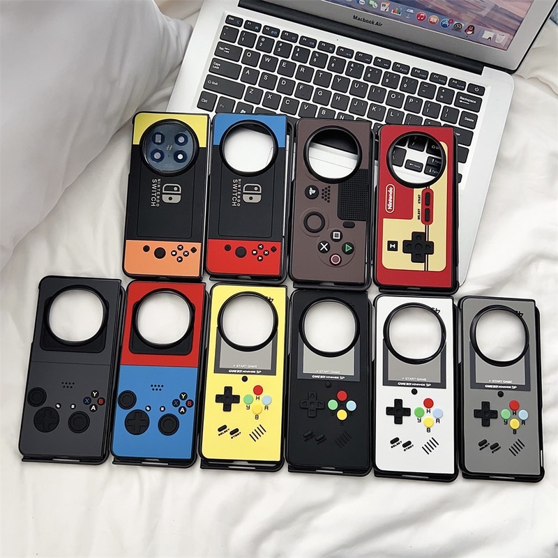 For OPPO Find N5 N 5 FindN5 Case Black White Nintendo Switch Style 3D ...