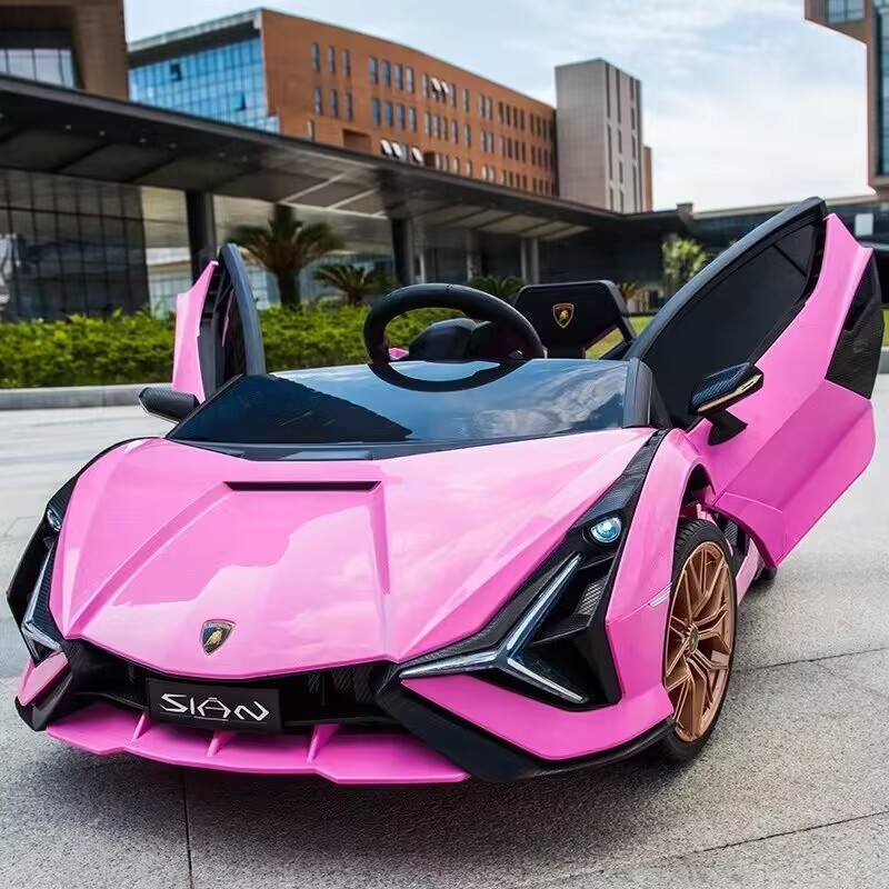 Children's Electric Car Four-Wheel Remote Control Car for Girls Pink ...