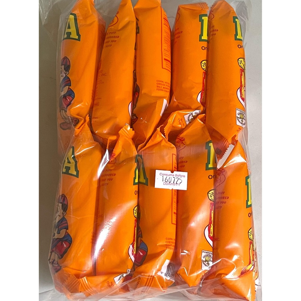 OK LUMPIA Shanghai Cheese Flavor Puffs 15g X 10s Pinoy OG Chichirya ...