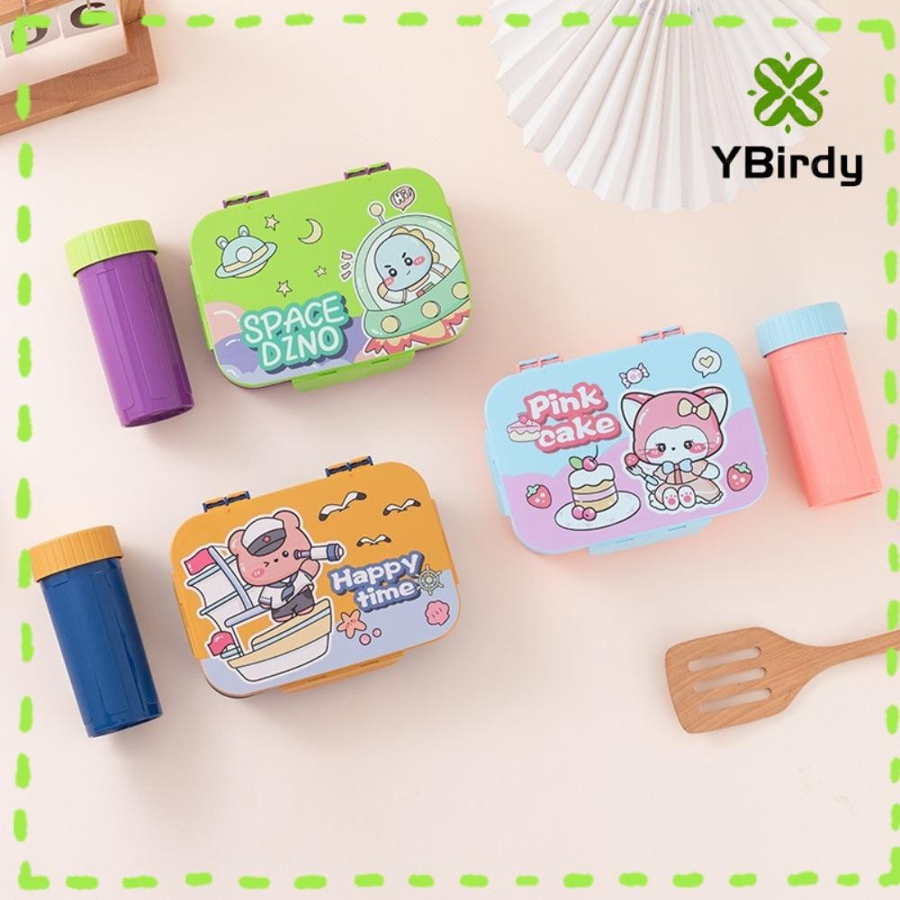 YRBWDYZDH Bento Lunch Box Water Cup Set, Portable Leak-Proof Lunch ...