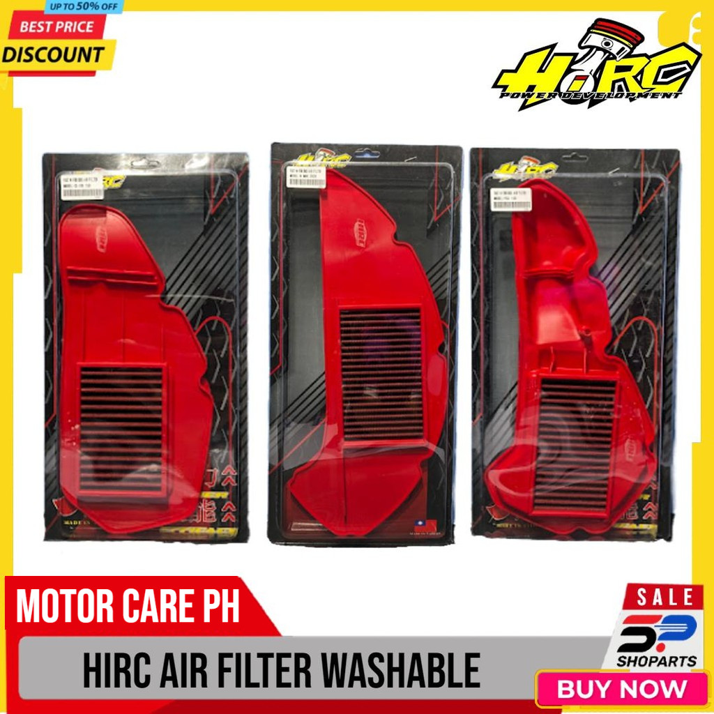 HIRC AIR FILTER WASHABLE for NMAX/AEROX V1-V2/CLICK 125/BEAT/ADV/PCX ...