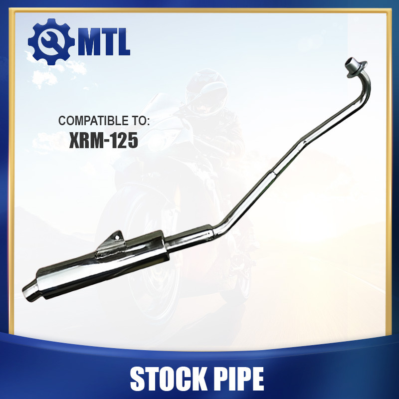 MTL XRM-125 STOCK PIPE Stainless Exhaust Muffler | Shopee Philippines