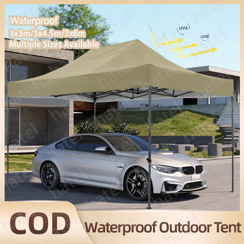 3x4.5M Car Tent Foldable Retractable Tent Portable Heavy Duty ...
