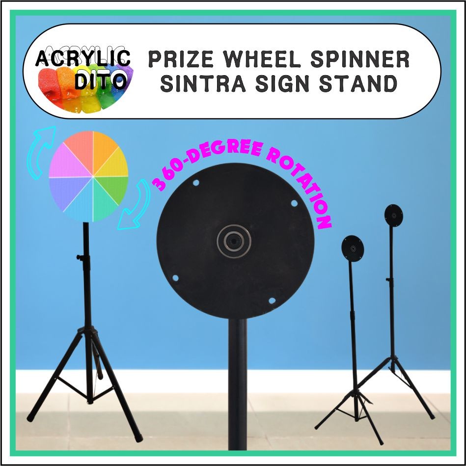 16/24 inch Prize Wheel Standee / Customized Printing Promo Fortune Game ...