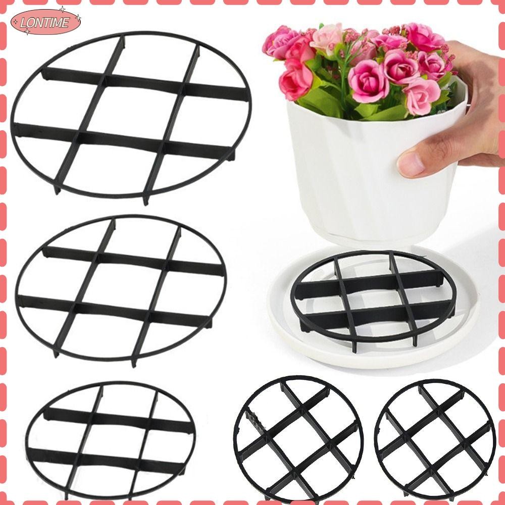 LONTIME STORE Flower Pot Bracket, Plant Saucer Plastic Round Planters ...