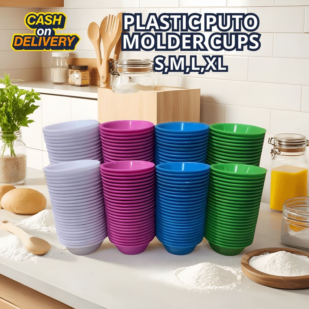 HomeBiz Supply Plastic Puto Cups Baking Mold Size Small Medium Large ...