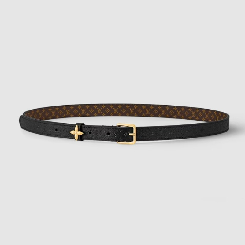 High-End Quality 18mm Flowergram Ardillon Belt Black Monogram Empreinte ...