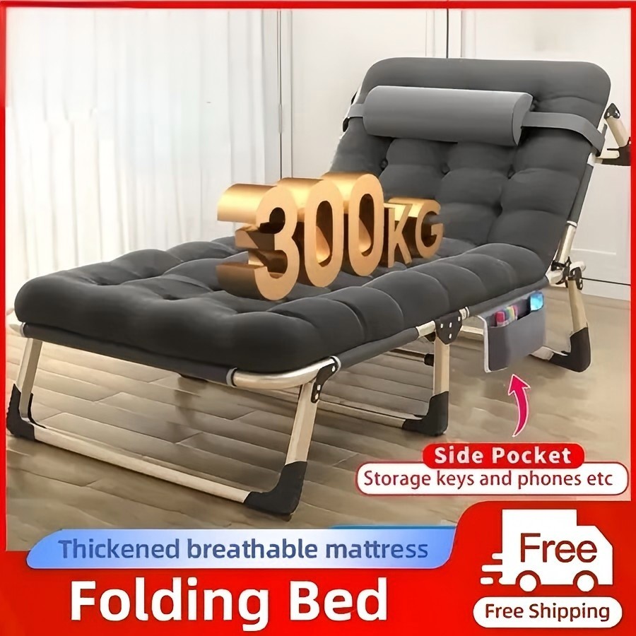 【COD】Folding Bed with foam Heavy Duty Single Foldable Bed & Chair ...