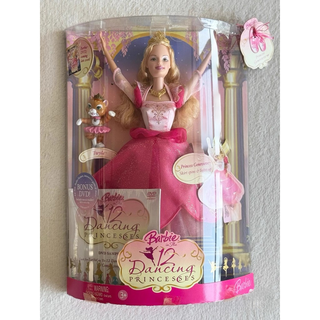 Barbie 12 Dancing Princesses Genevieve Bonus DVD Barbie Twelve Ballet ...