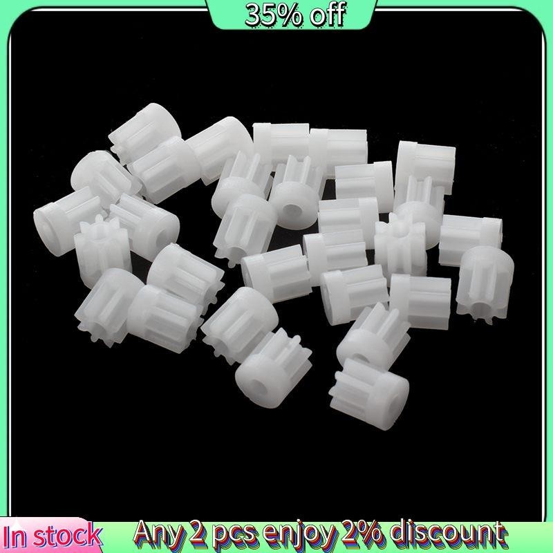 Hot-30Pcs 0.5 Modulus 8 Teeth Plastic Gear Cog for 2mm Toy Car Motor ...
