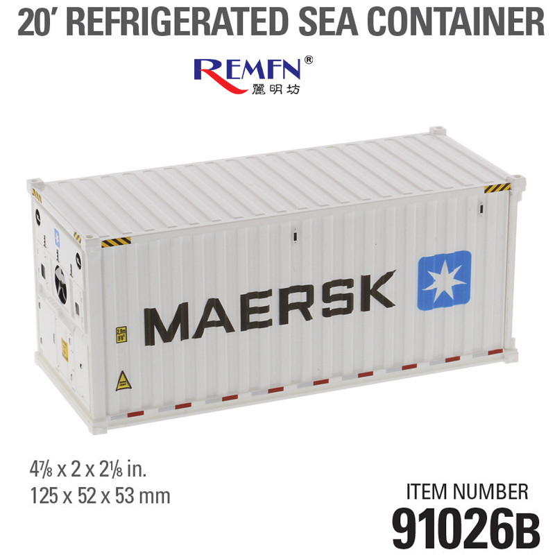 Dm 1: 50 Maersk Masky 20 'Refrigerated Container Diecast Masters Model ...