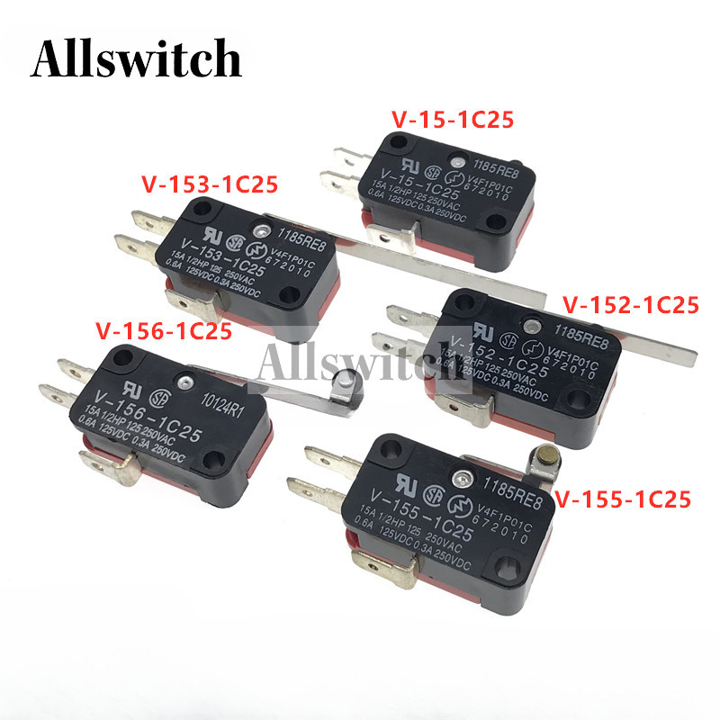 Micro Limit Switch V-15-1C25 V-152-1C25 V-153-1C25 V-155-1C25 V-156-1C25 New | Shopee Philippines