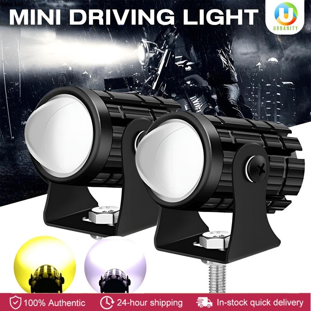 Mini Driving Light White+Yellow Pair of Universal High Quality Led ...