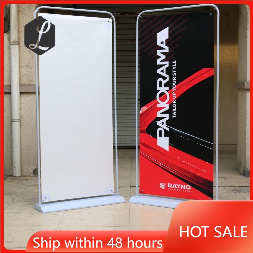 (Hook-On, Collapsible and Portable Door Frame Banner Stand for160x60 1 ...