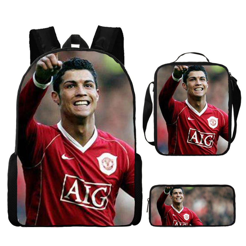 Cristiano Ronaldo Soccer Star Kids Backpack Set with Pencil Case ...