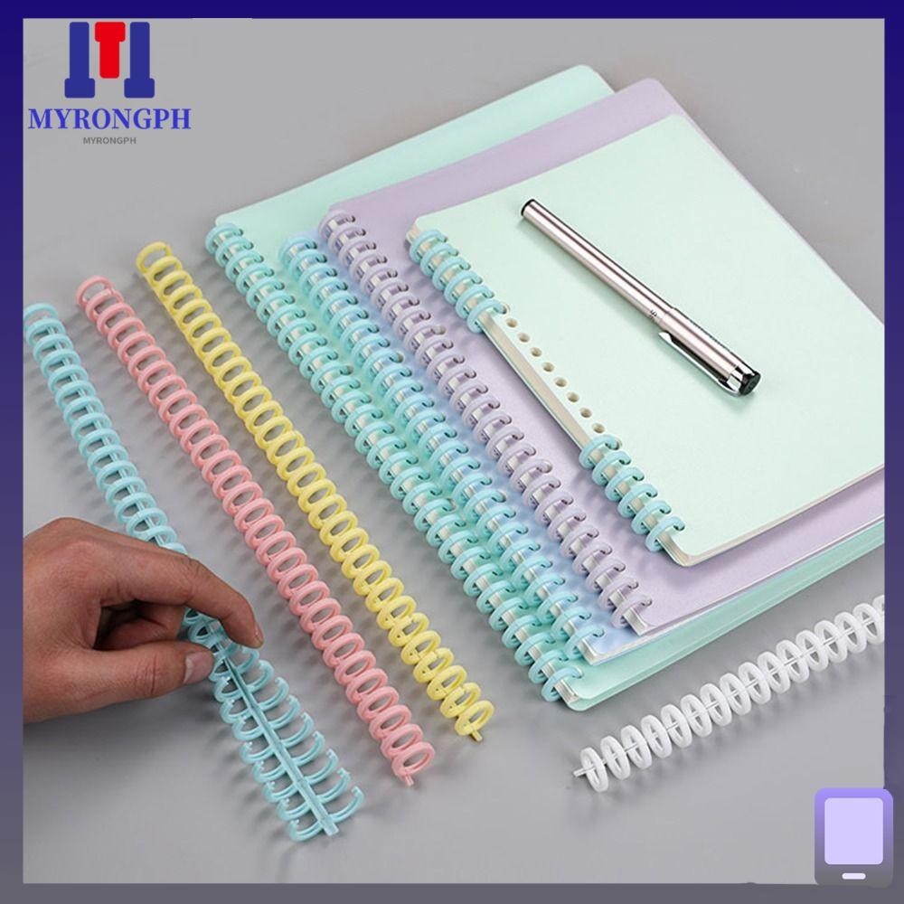 MYRONGPH 10pcs Notebook Binding Clip, Binding Strip A4 A5 B5 Loose-leaf ...