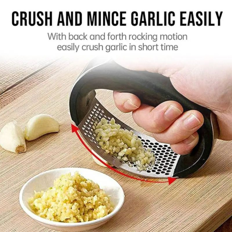 Stainless Steel Garlic Press Kitchen Multifunctional Household Garlic ...