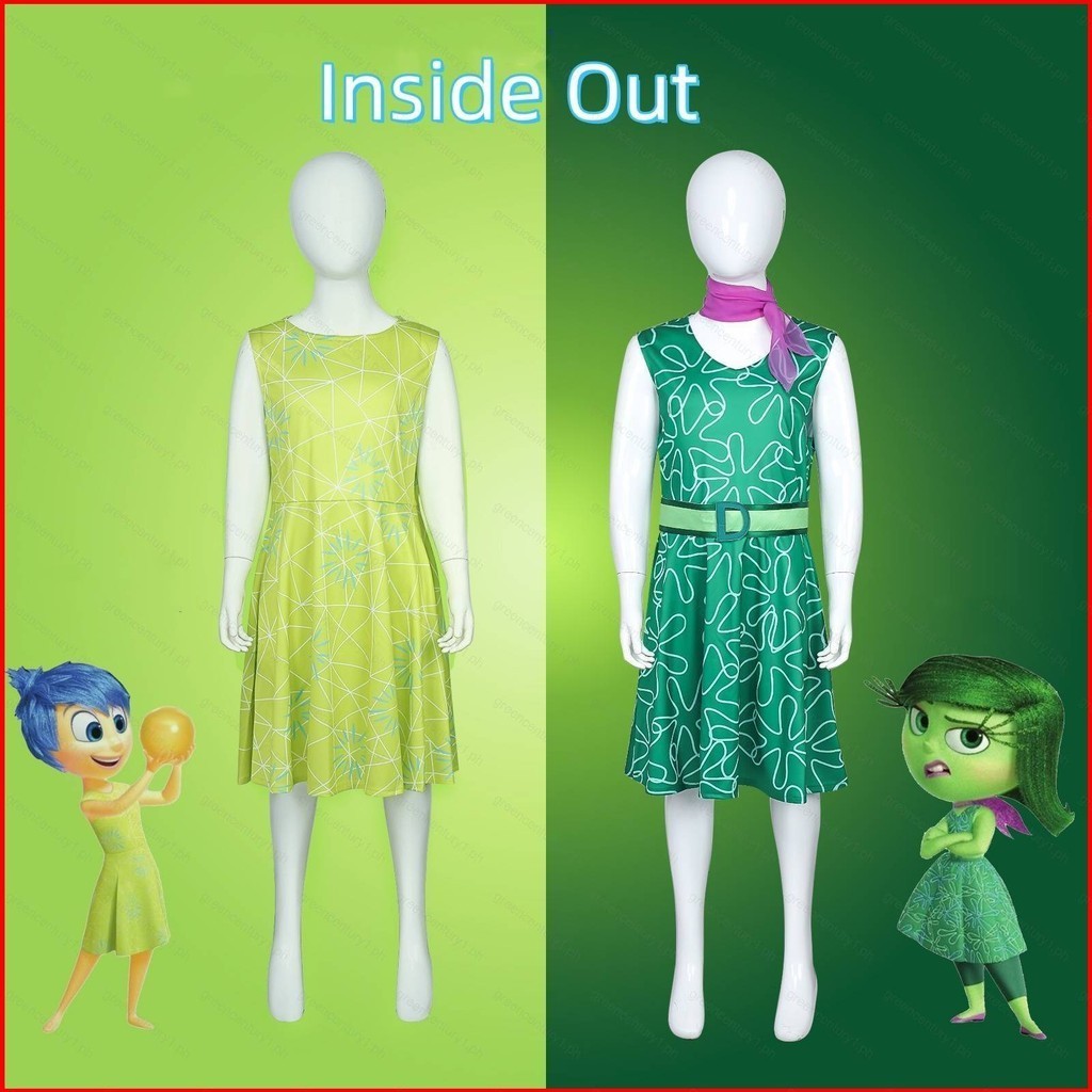 YS Inside Out Joy Disgust dress cosplay cloth Halloween party costume ...