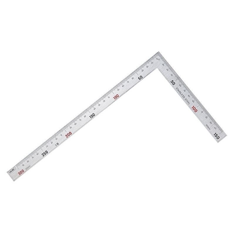 L-Type Square Stainless Steel 90 Degree Angle Metric Try Mitre Ruler ...