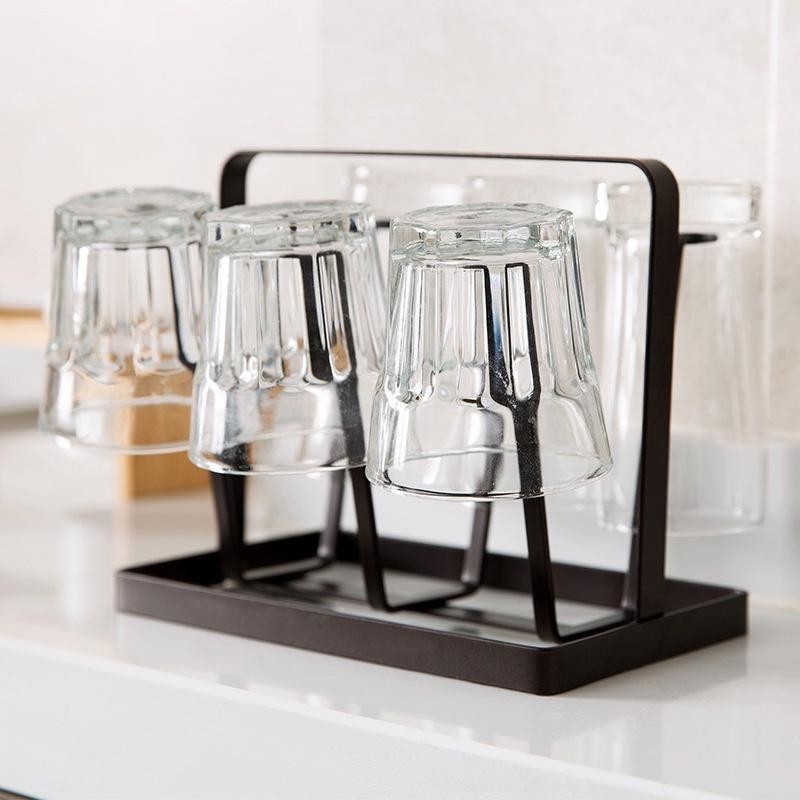 Glass Cup Holder Rack Drying Mug Organizer Stand Tray Baso Kitchen ...