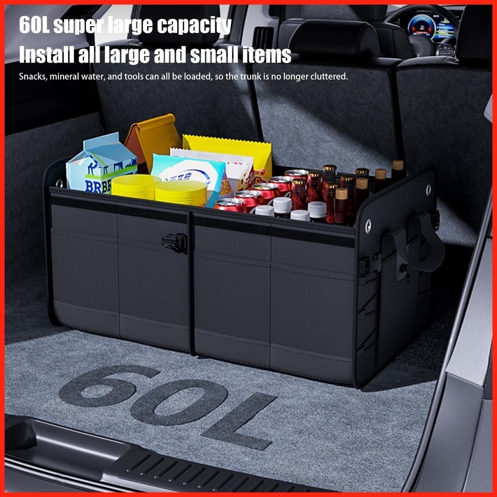 Trunk Storage Organizer For Car Car Trunk Organizers 2 Large ...