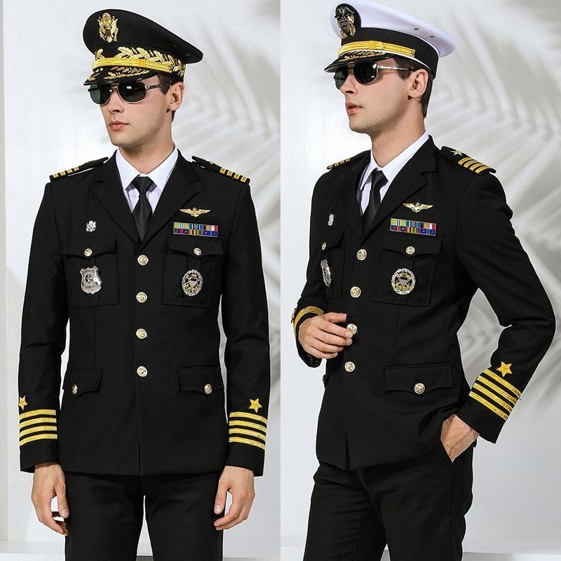 [Shipping Within 24 Hours] American Seaman Uniform Dress Yacht Captain ...