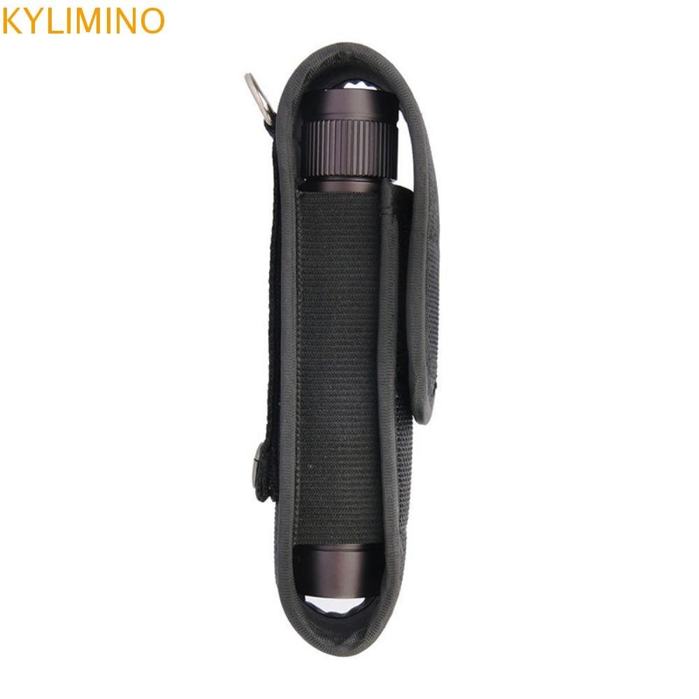KYLIMINO Flashlight Pouch, Good Weaving Nylon Flashlight Belt Holder, Flashlamp Holder EVA ...