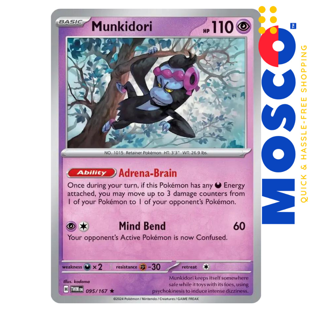 Munkidori - 095/167 Rare Twilight Masquerade | Pokemon TCG | Shopee Philippines