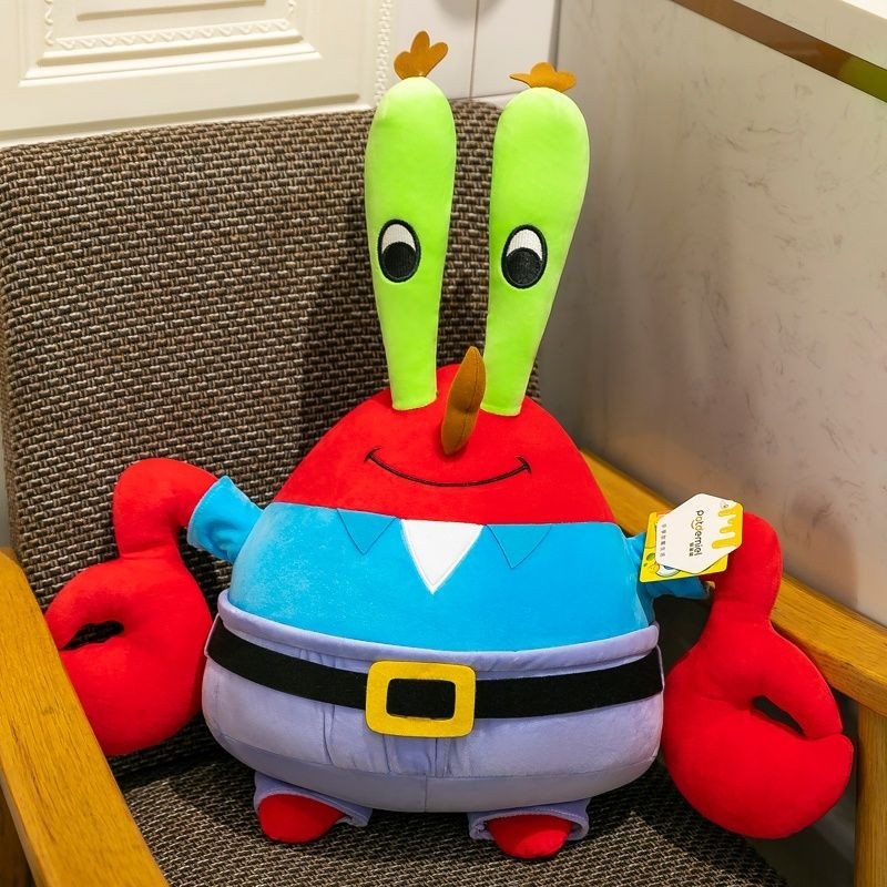 Mr. Krabs Crab plush toy pillow kids doll ornaments bedroom SpongeBob ...
