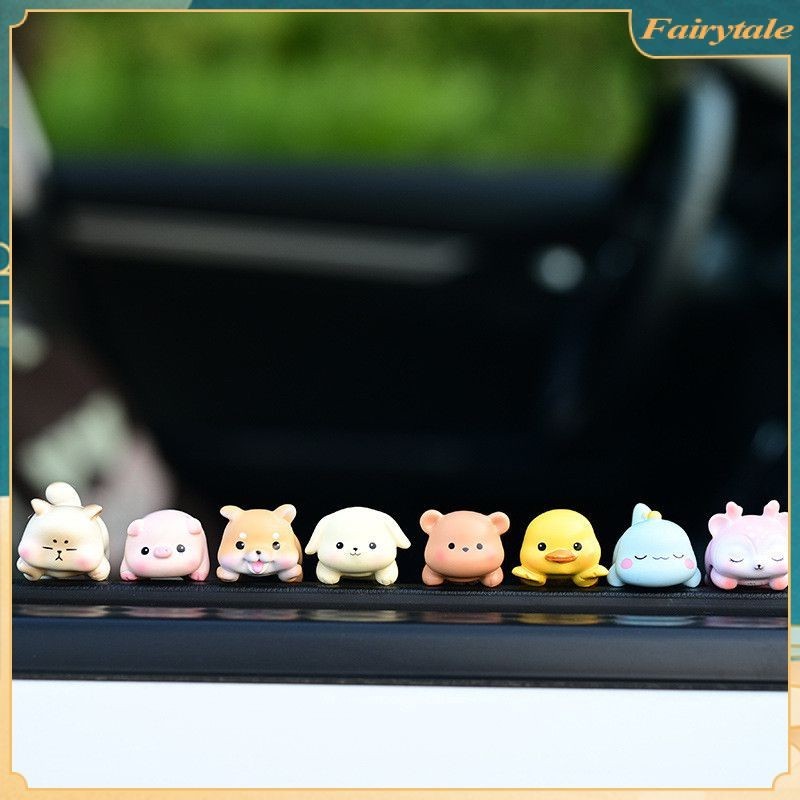 Cute Computer Tv Screen Crouching Animal Decoration Creative Car ...