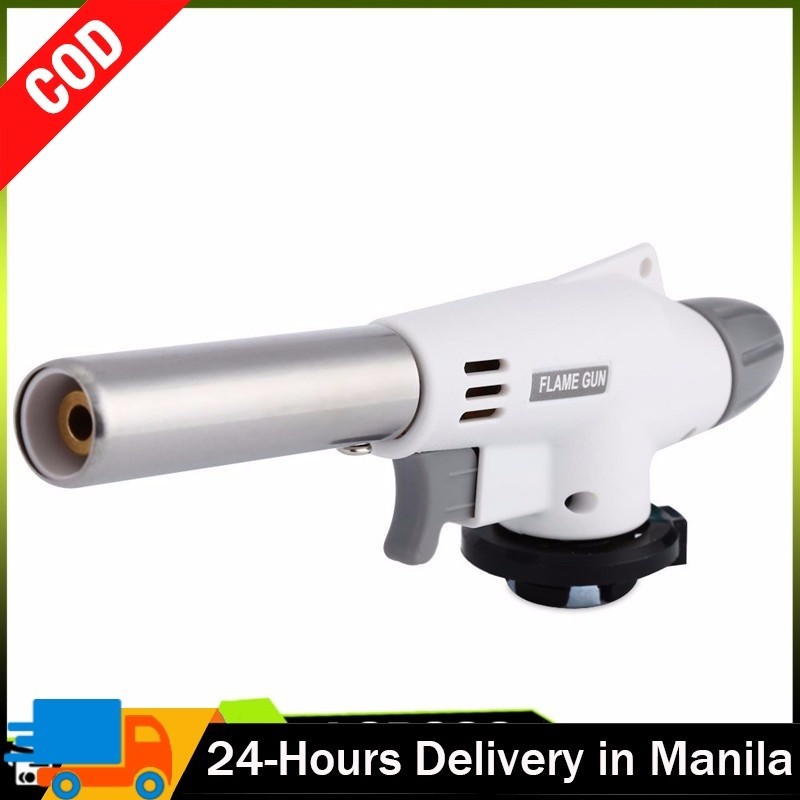 Gas blow flame gun butane auto ignition jet burner welding torch （No card suction） | Shopee ...
