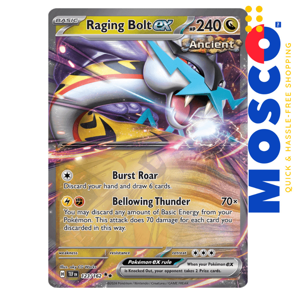 Raging Bolt ex - 123/162 - Double Rare Temporal Forces | Pokemon TCG ...