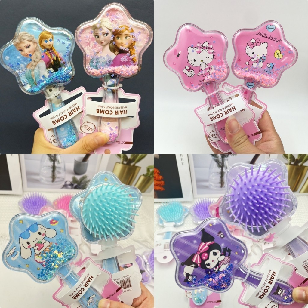 New Anime Frozen Comb Kawaii Kitty Kuromi Melody Princess Elsa Anna ...