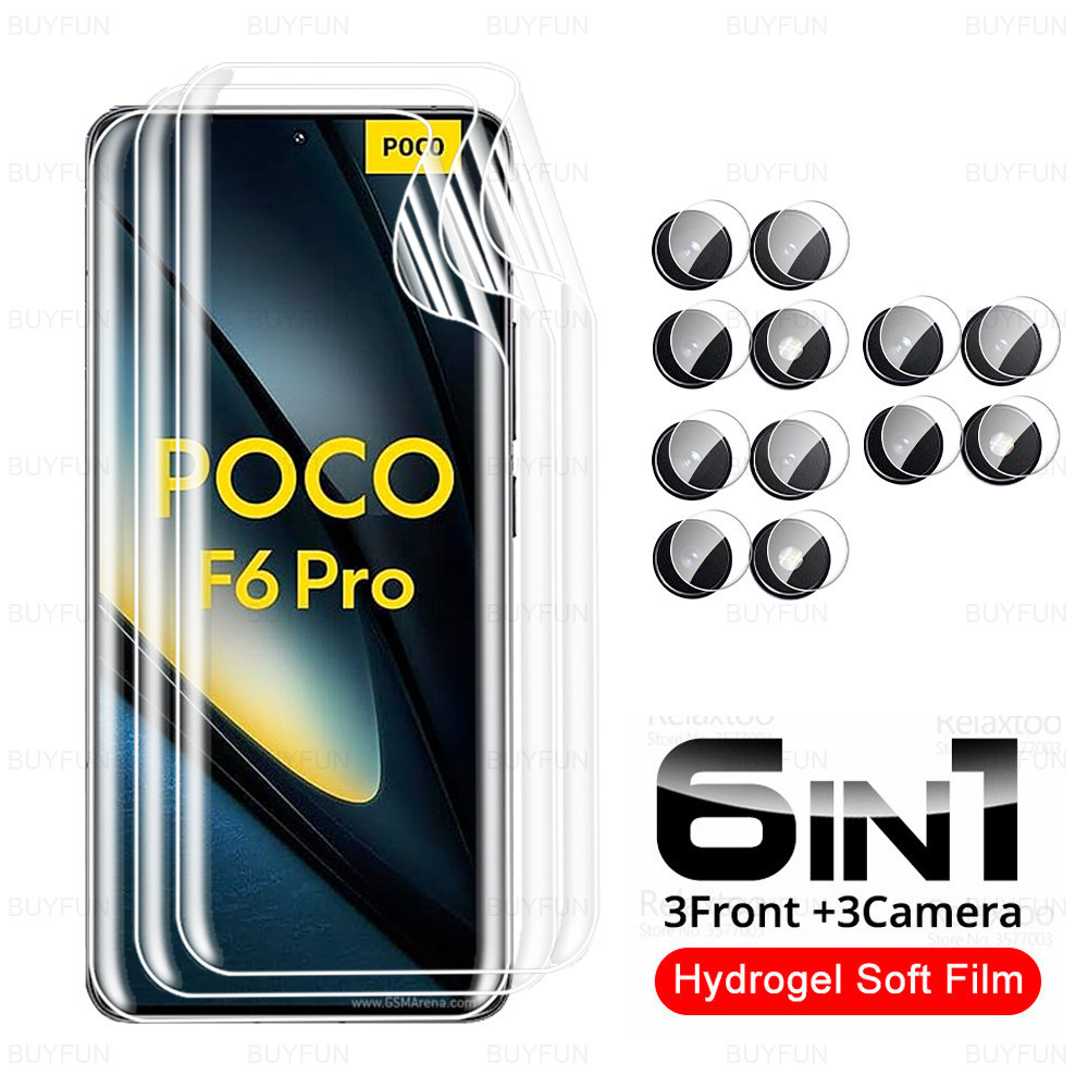 Hydrogel Film For Xiaomi Poco F6 Pro 5G Camera Glass 6in1 Screen ...