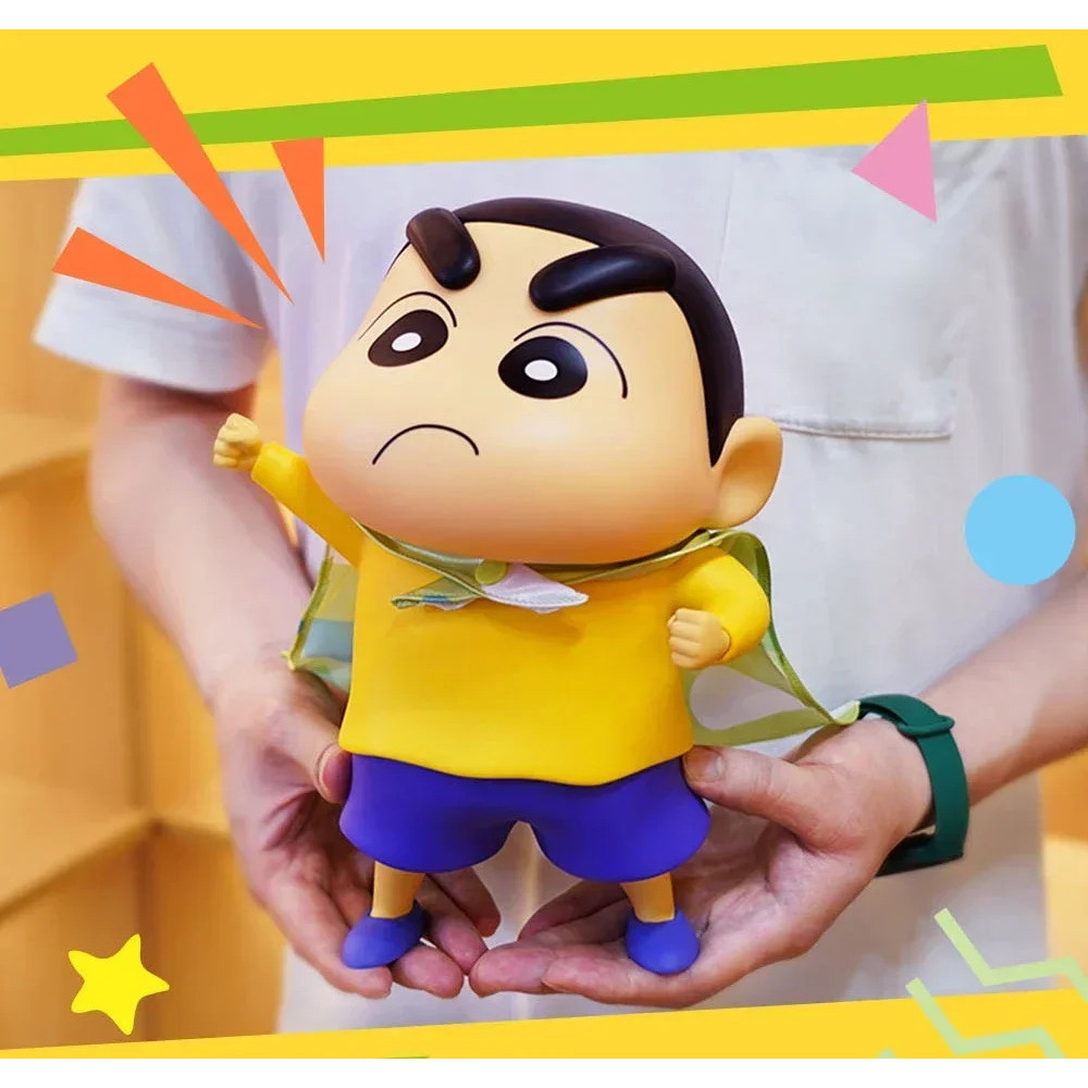 26cm Crayon Shin Chan Figure Anime Model Cloak Shinnosuke Nohara Action ...