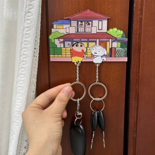 Creative Crayon Shin-chan Keychains Cartoon Wall Keyring Portable Key ...